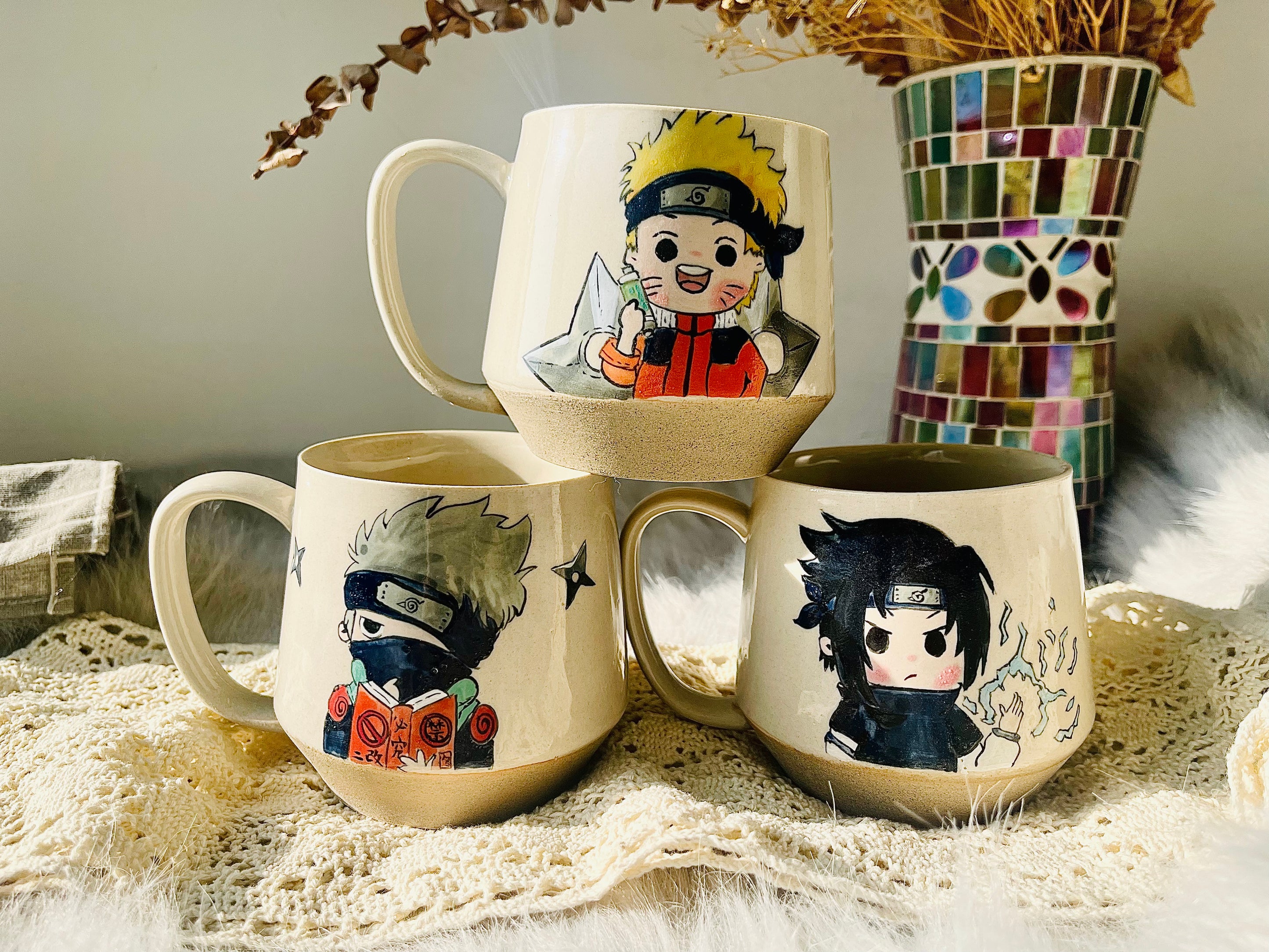 Naruto Handpainted Ceramic Coffee Mugs, Personalized Anime-Inspired Cu ...